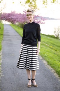 A Striped Midi for Spring - YLF