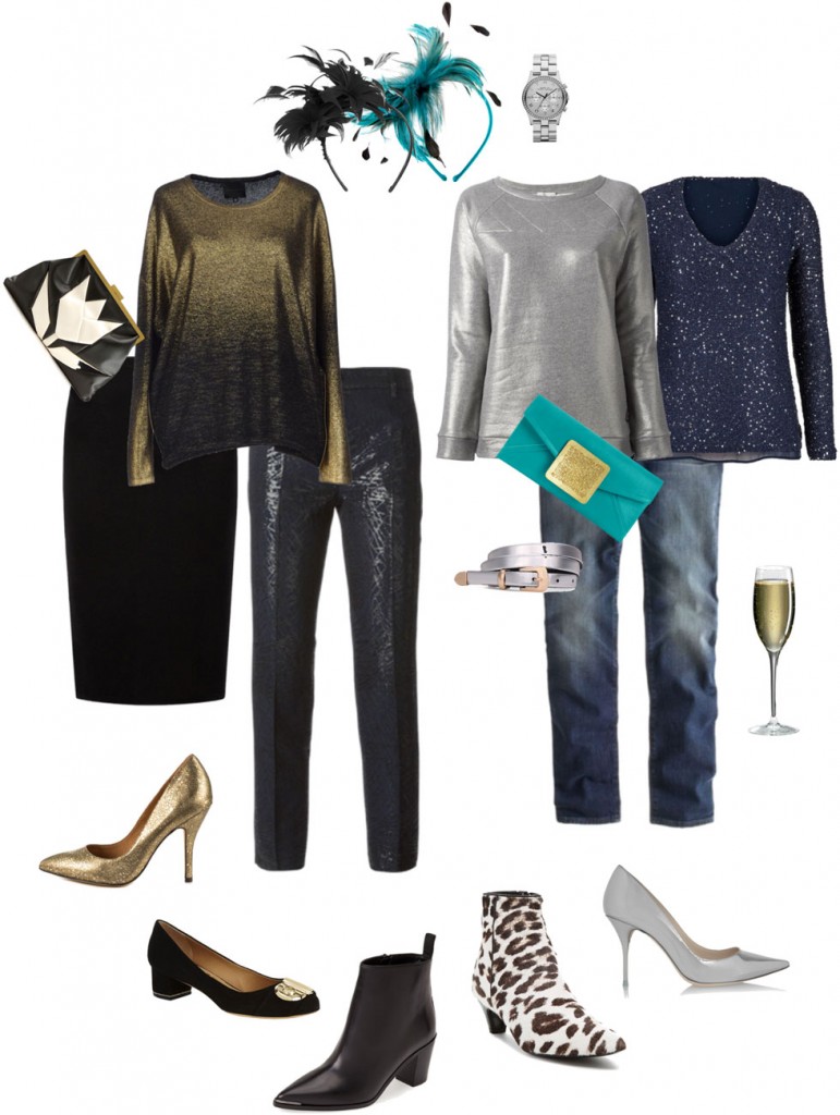 Holiday Ensemble: Sparkly Sweater Dressed Up or Down - YLF