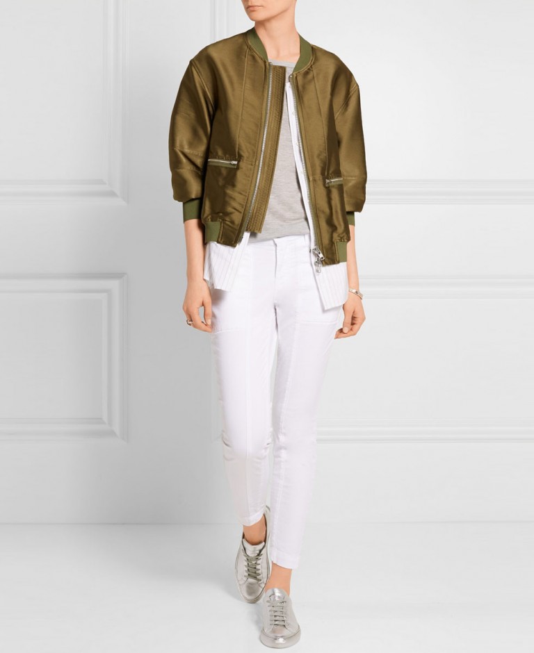 Two Easy Outfits for Cropped White Bottoms - YLF