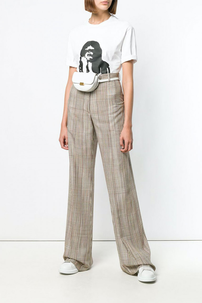 Outfit Formula: Pattern-Mixed Plaid Pants - YLF