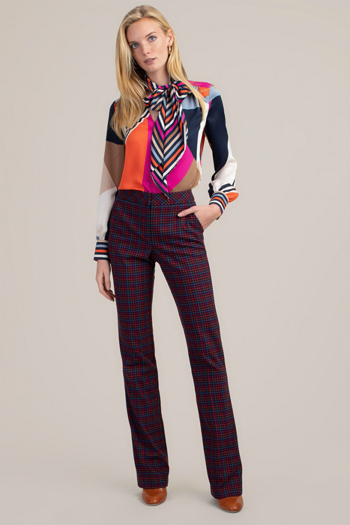 Outfit Formula: Pattern-Mixed Plaid Pants - YLF