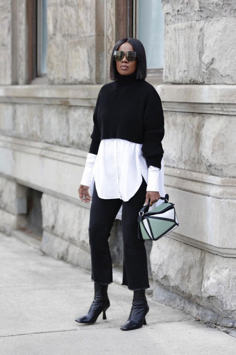 Fab Ways to Layer a White Button-Down Shirt - YLF
