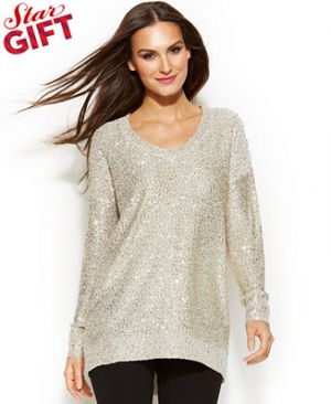 Holiday Ensemble: Sparkly Sweater Dressed Up or Down - YLF